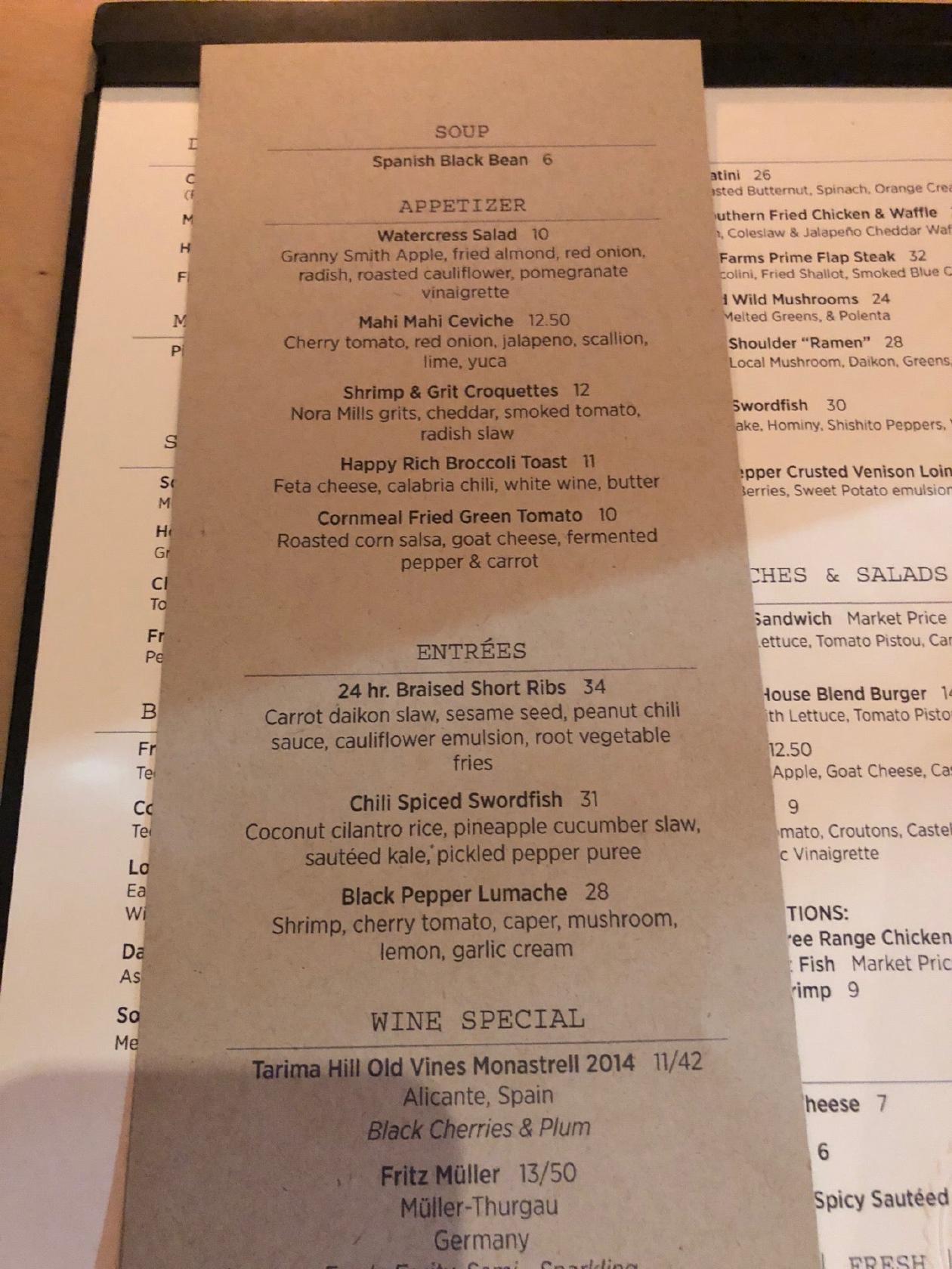 Menu at Coolinary pub & bar, Palm Beach Gardens