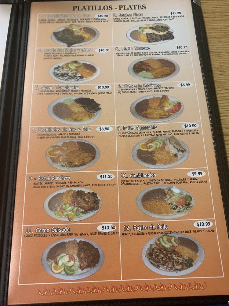 Menu at Santos Cafe, San Antonio, 603 Isom Rd Ste 105