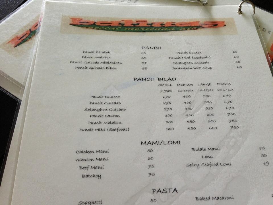 Menu at The Nepo Quad restaurant, Angeles