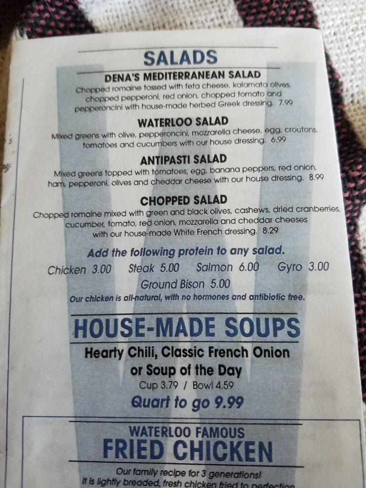 Menu at Waterloo Restaurant & Catering, Akron
