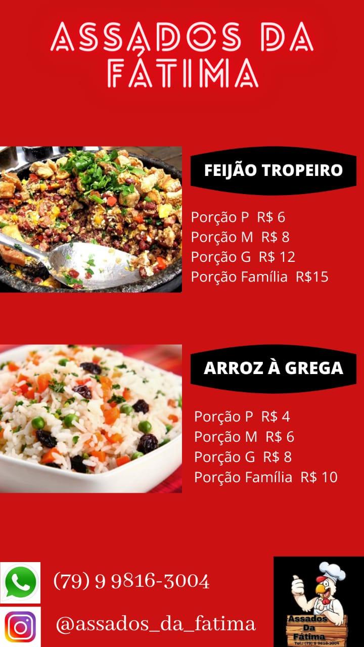 Menu em Assados da Fátima restaurante, Brasil