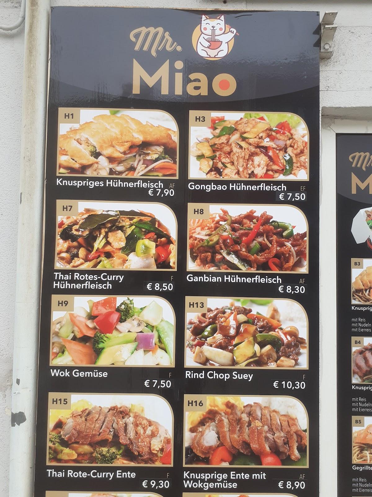Speisekarte von Mr. Miao Asia Imbiss restaurant, Wien