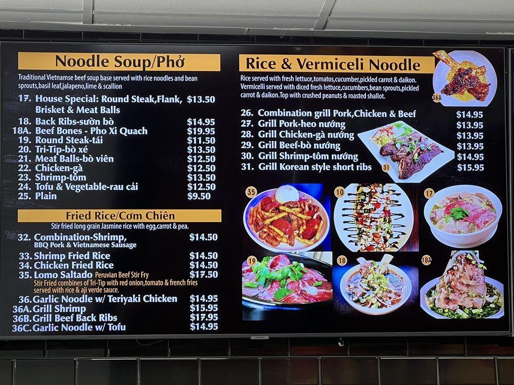Carta del restaurante Banh Mi Paris sandwiches, Port Hueneme