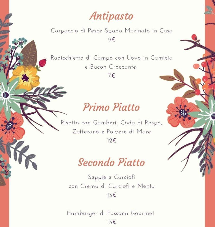 Menu at Pizzeria Ristorante Primavera, La Sicilia