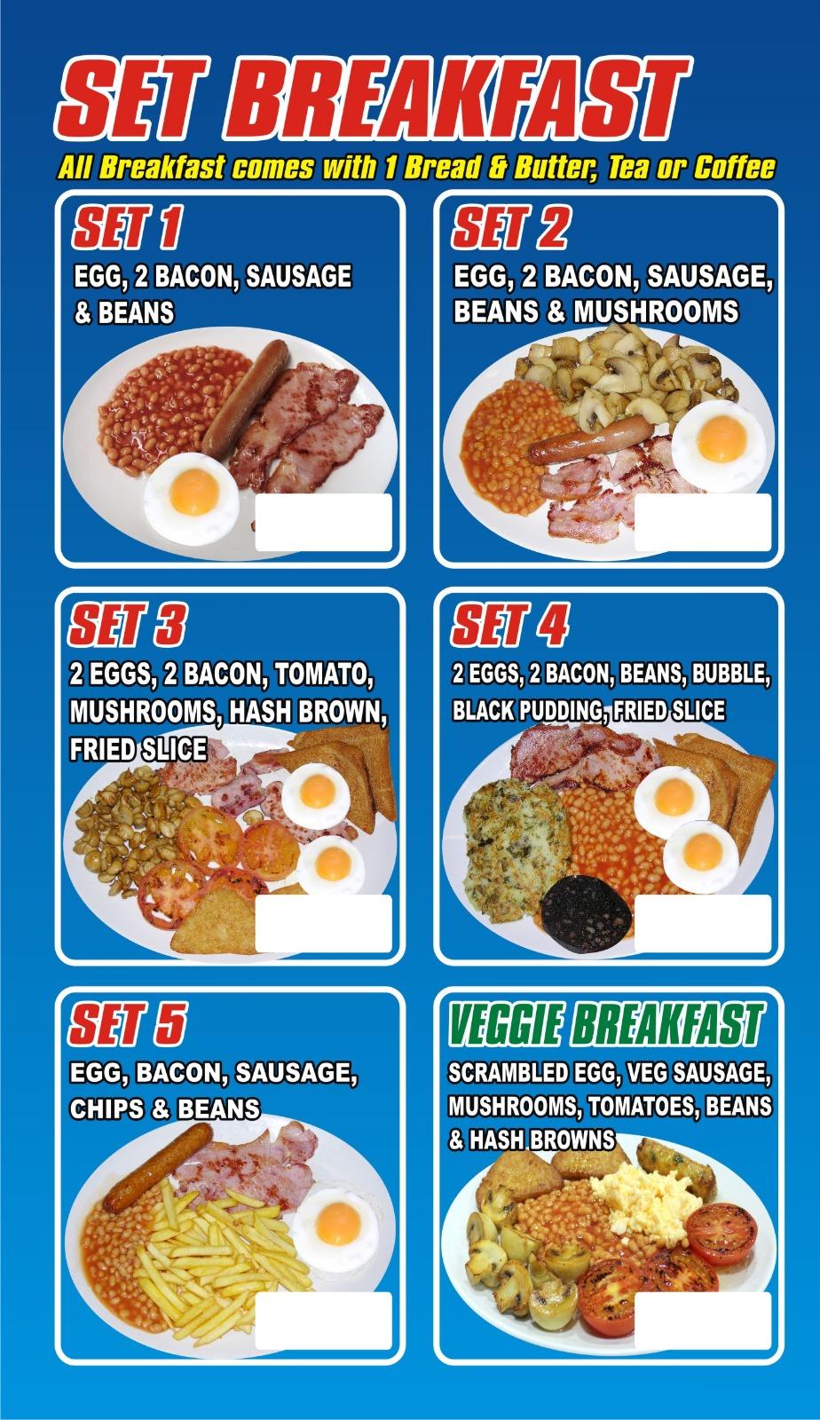Menu at Twydall Cafe, Gillingham