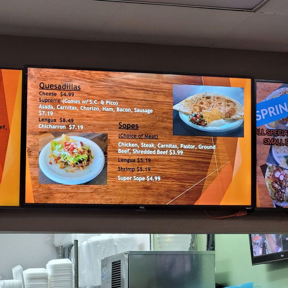 Menu at Baja Taco Plus restaurant, Victorville, Bear Valley Rd #3