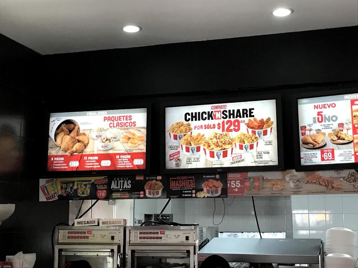 Carta de comida rápida KFC, Guanajuato, Av. Benito Juárez #55
