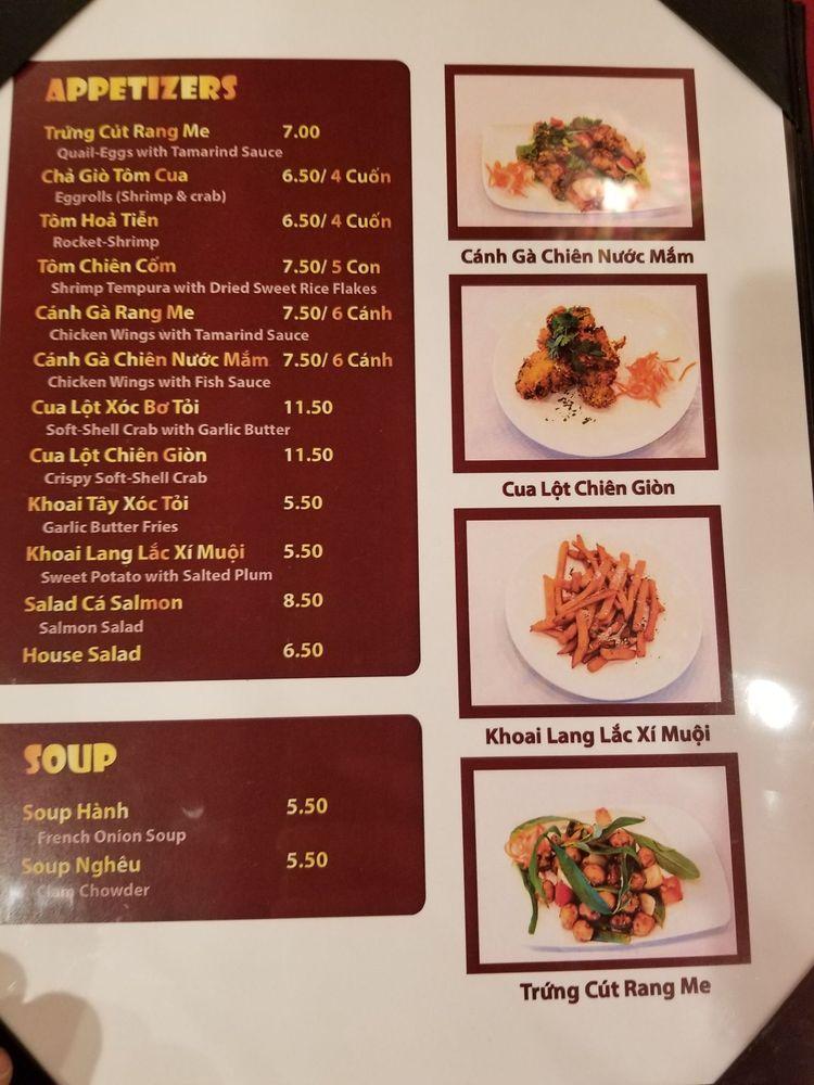 Menu at Tam's Restaurant, Garden Grove