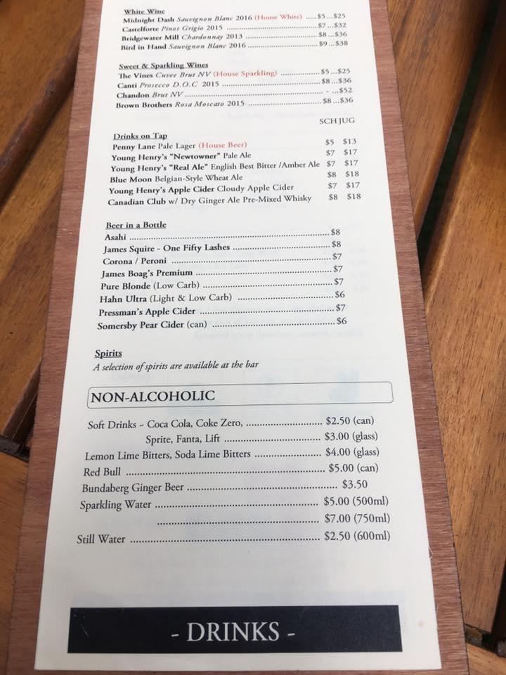 Menu at Tuck N Sandwich Shop Marrickville restaurant, Marrickville