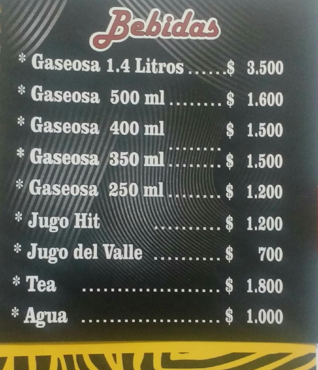 Menu at Comidas Rapida DOÑA ELSA restaurant, Ocaña