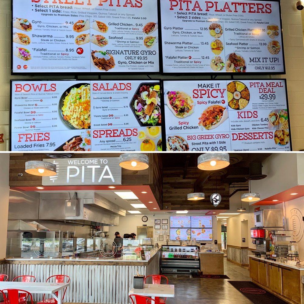 Menu at Pita Mediterranean Street Food restaurant, Cumming, Atlanta Hwy