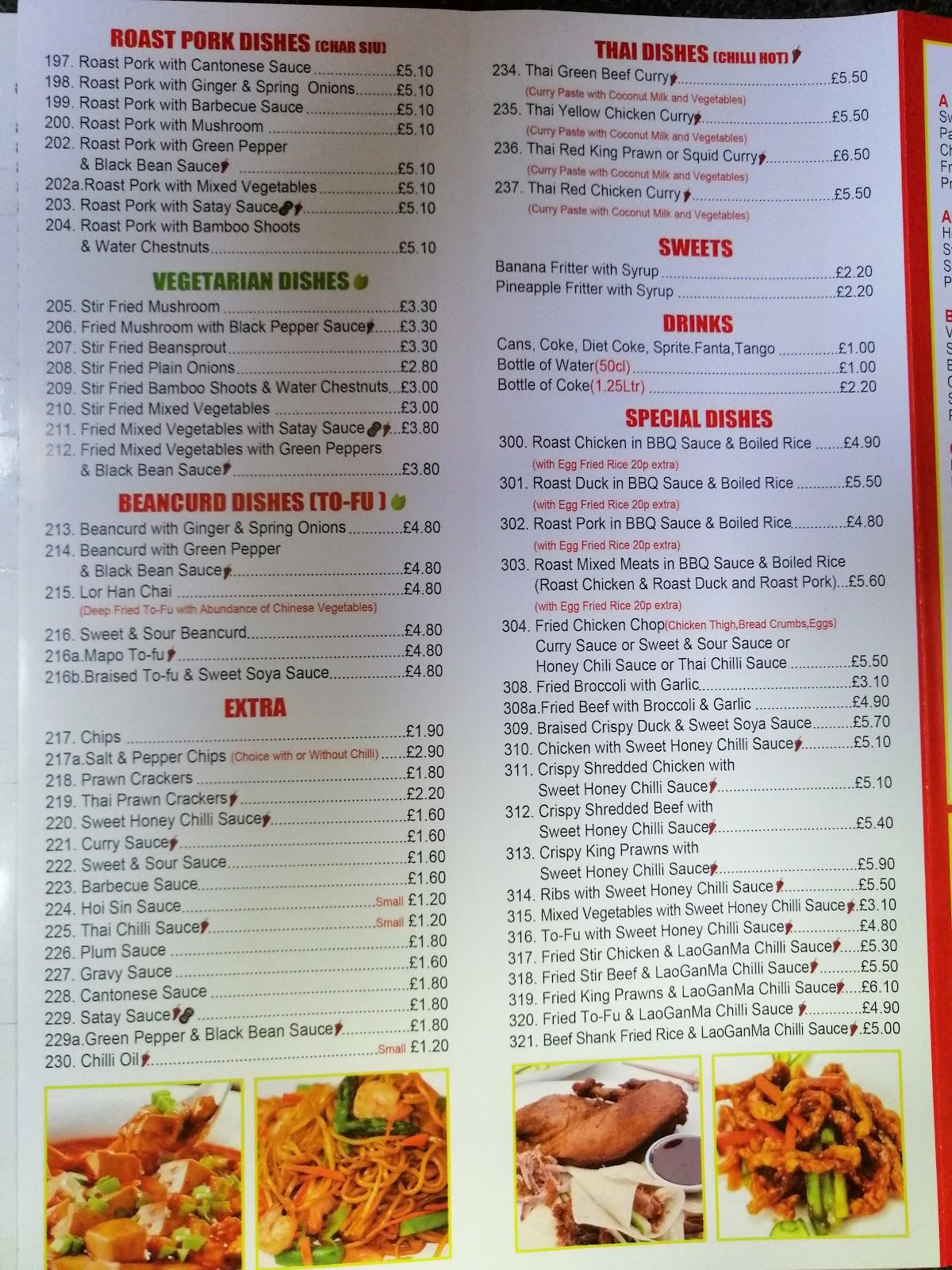 Menu at The Good Chef Chinese Takeaway fast food, Banbury