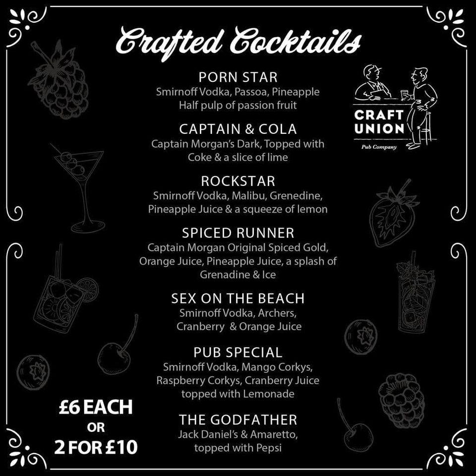 Menu at The Waterfront pub & bar, Ramsgate