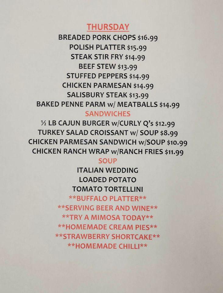 Menu at Apollo Family Restaurant, Buffalo, South Park Ave