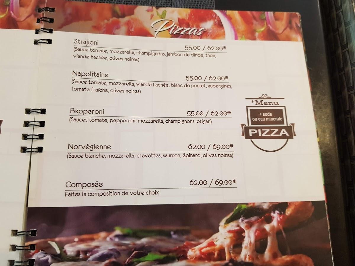 Menu at Café Caniada cafe, Casablanca