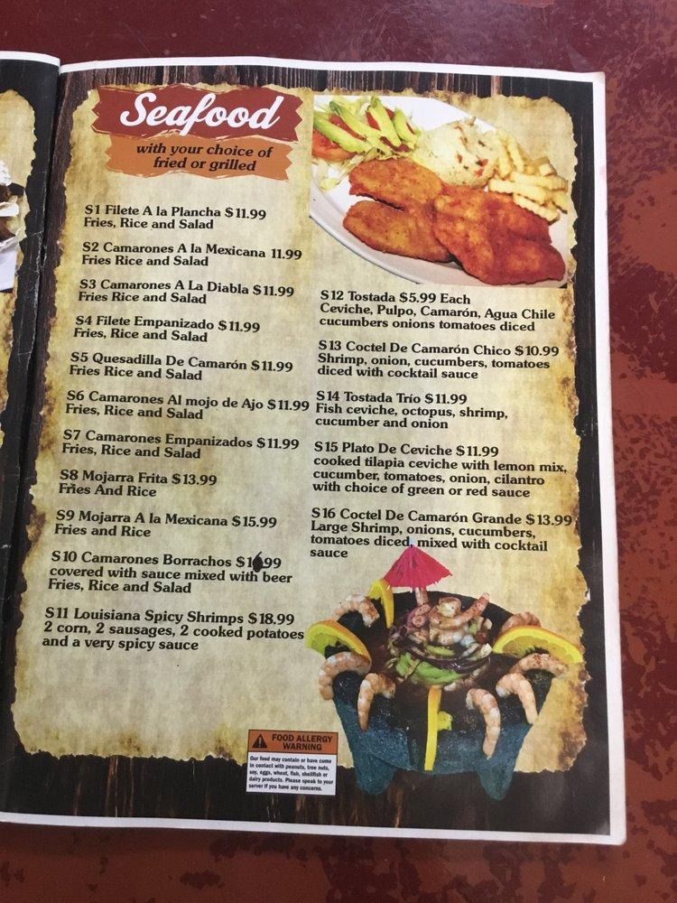 Menu at La Niña Restaurante, Everman
