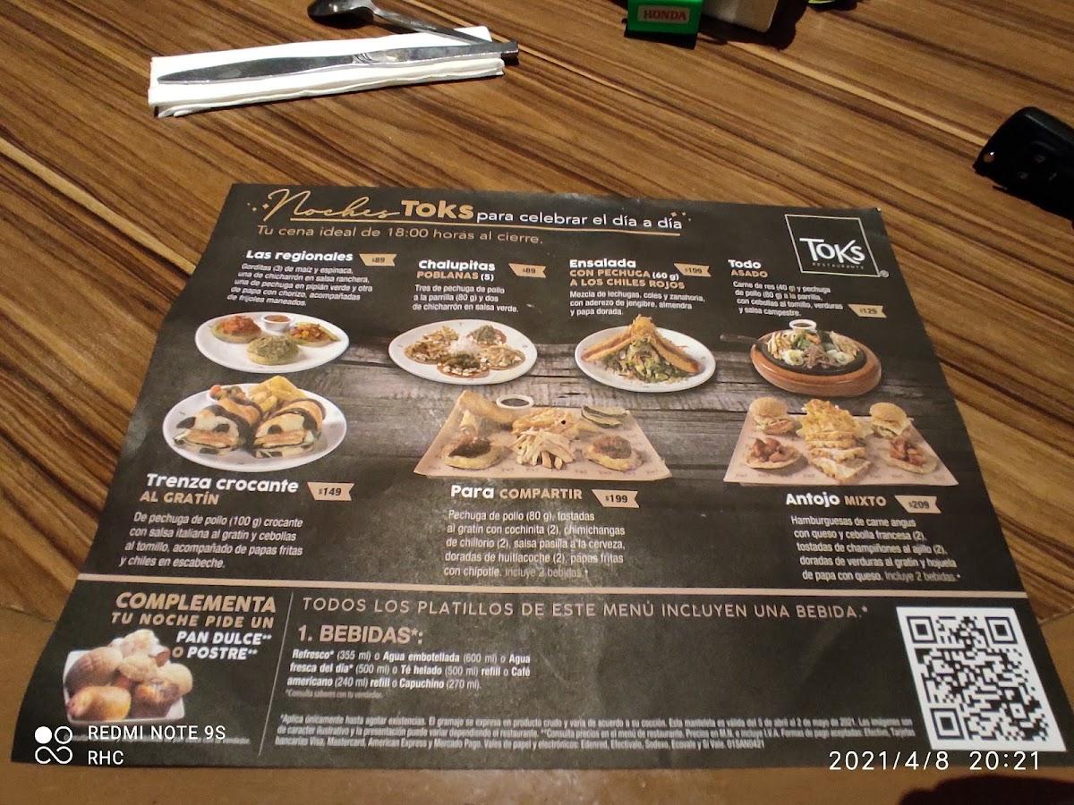 Menu at TOKS Mundo E restaurant, Tlalnepantla de Baz, Perif. Blvd ...