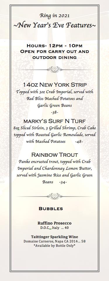 Menu at GrillMarx Steakhouse & Raw Bar, Olney