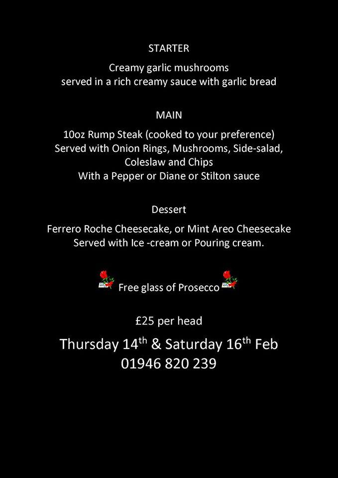 Menu at Parkhead Inn pub & bar, Egremont, Park Head Inn