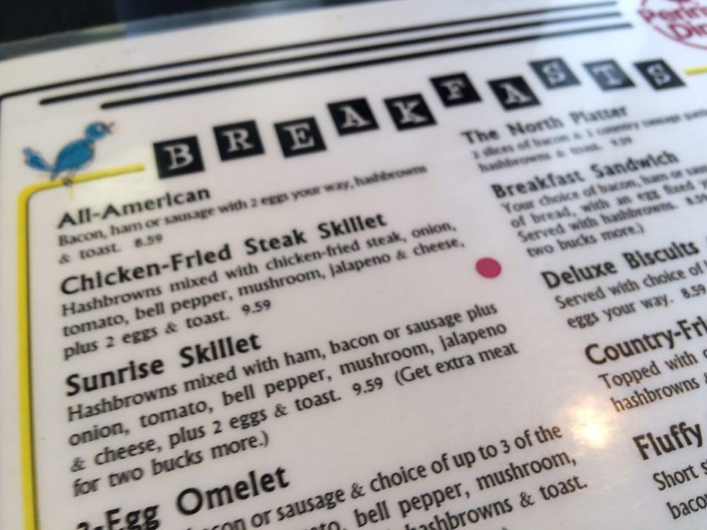 Menu at Penny's Diner restaurant, North Platte