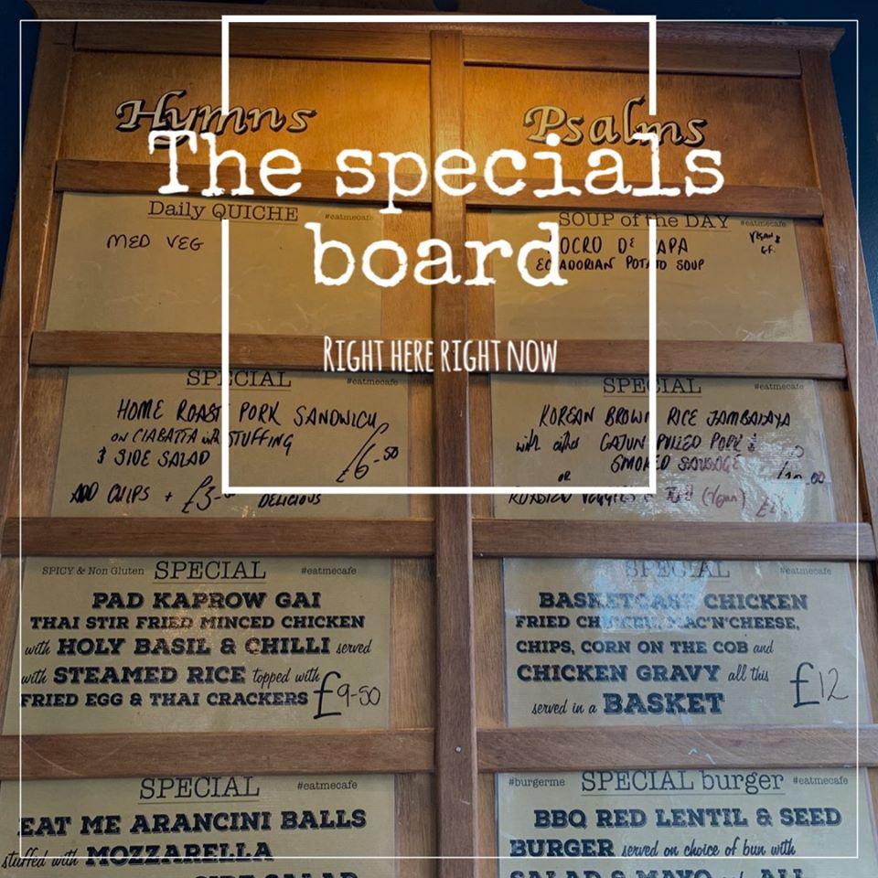 Menu at Eat Me Cafe, Scarborough
