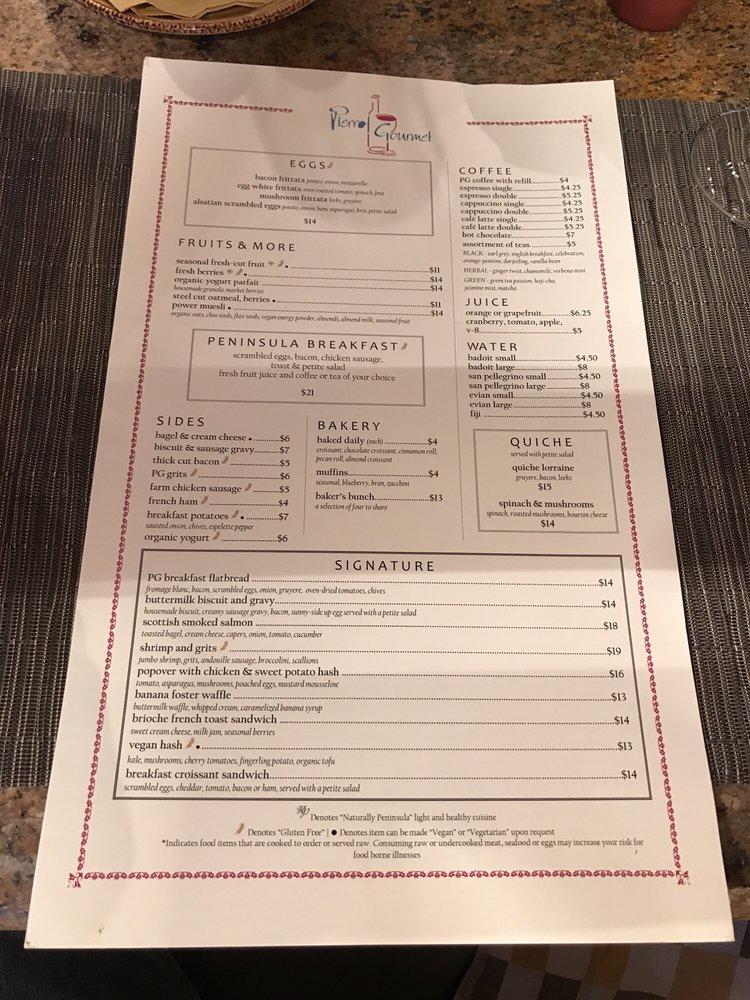 Menu at Pierrot Gourmet desserts, Chicago