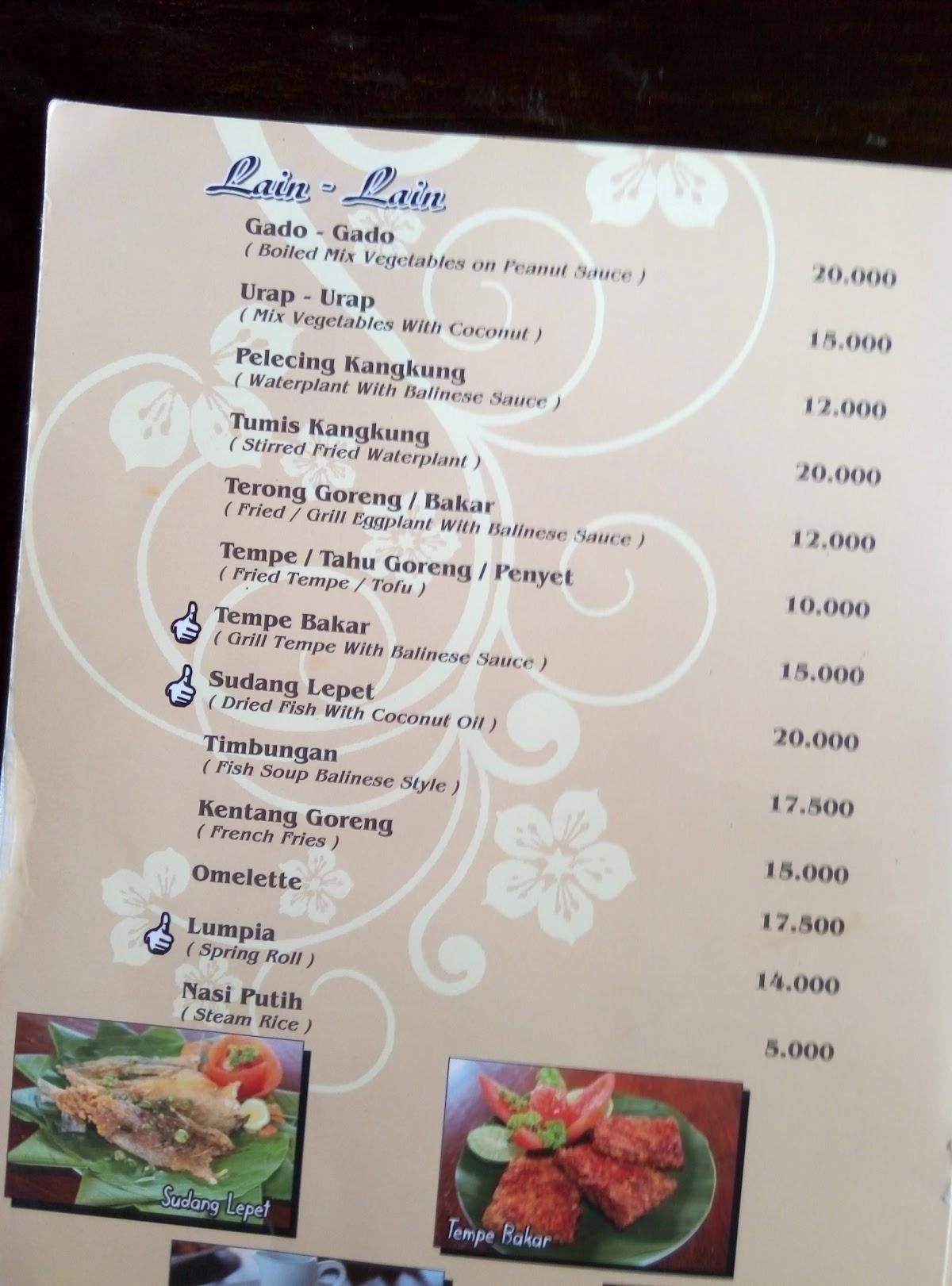 Menu at Cozy Resto restaurant, Anturan