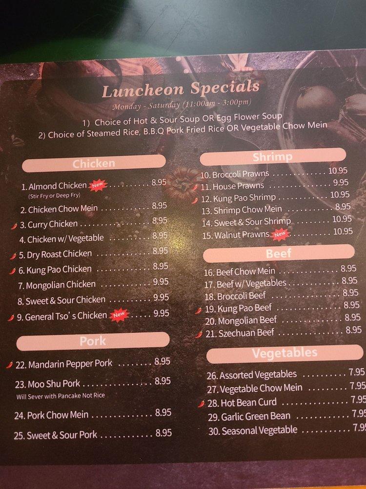 Menu at Grand Peking Chinese Restaurant, Federal Way