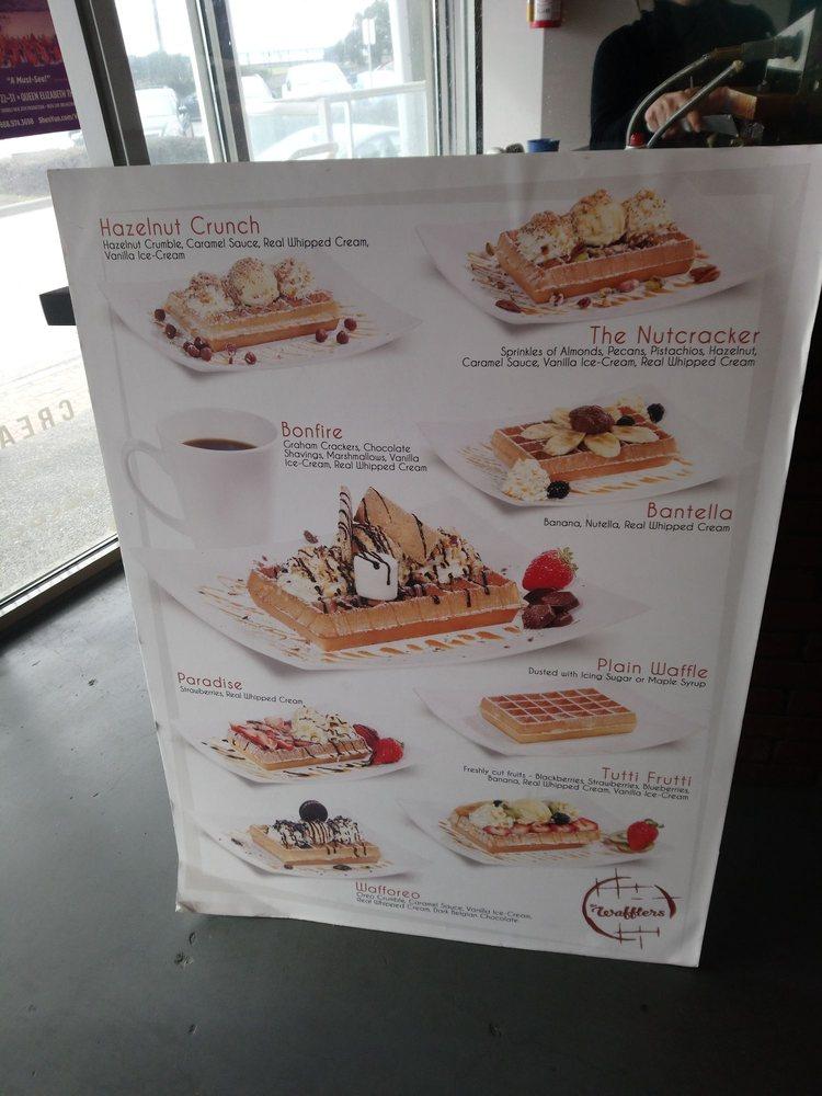 Menu at The Wafflers -Belgian Waffle Bar, White Rock