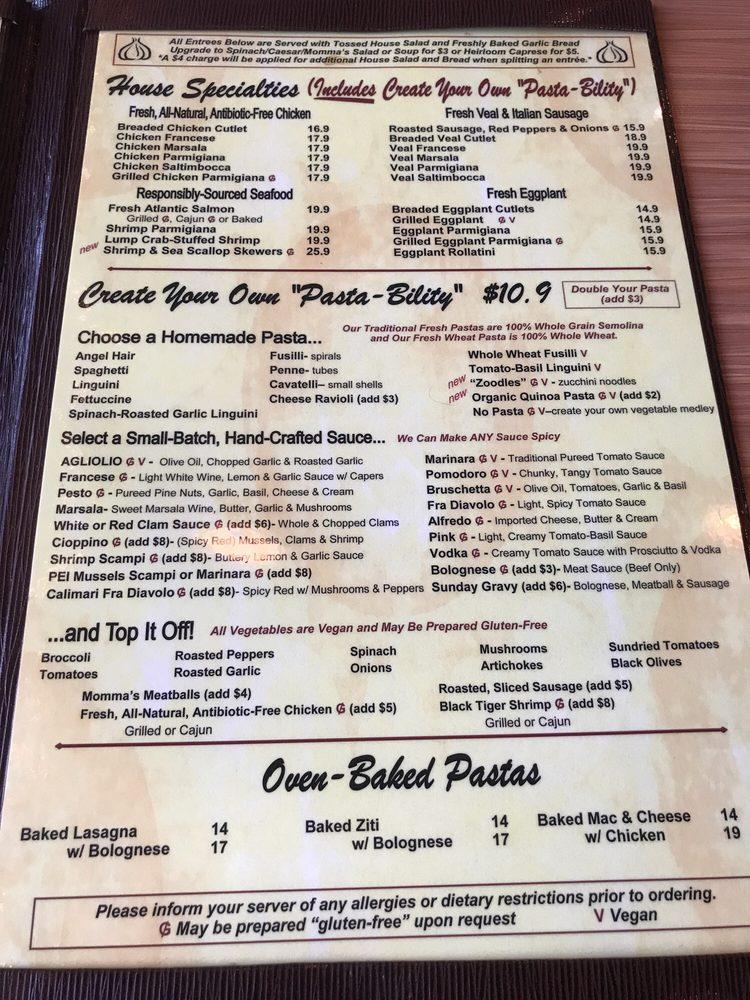 Menu at Agliolio ~ a FRESH Take on Italian pub & bar, Boynton Beach
