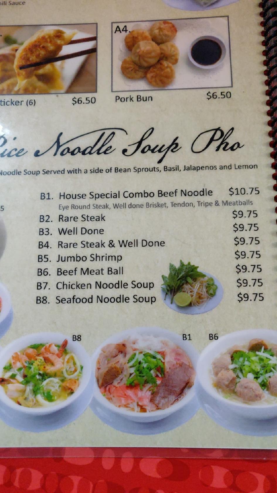 Menu at Happy Bowl Restaurant, Ashland, Siskiyou Blvd #2304