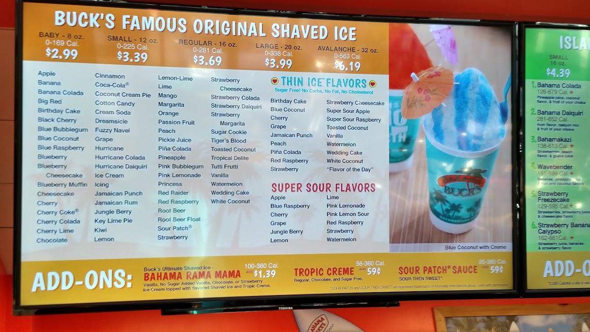 Menu at Bahama Buck's - Moore pub & bar, Moore