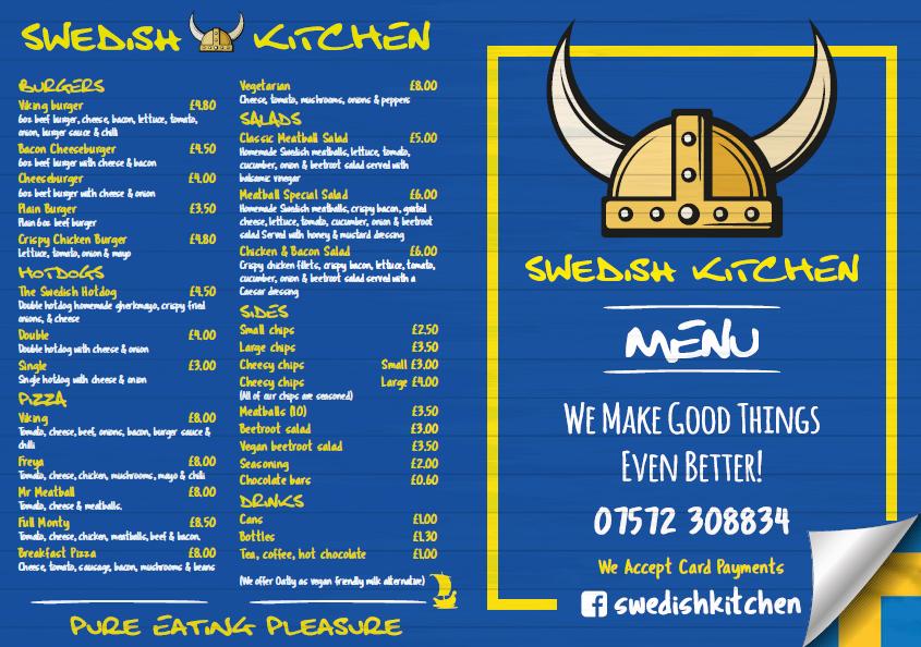 Menu at Swedish Kitchen fast food, Rushden