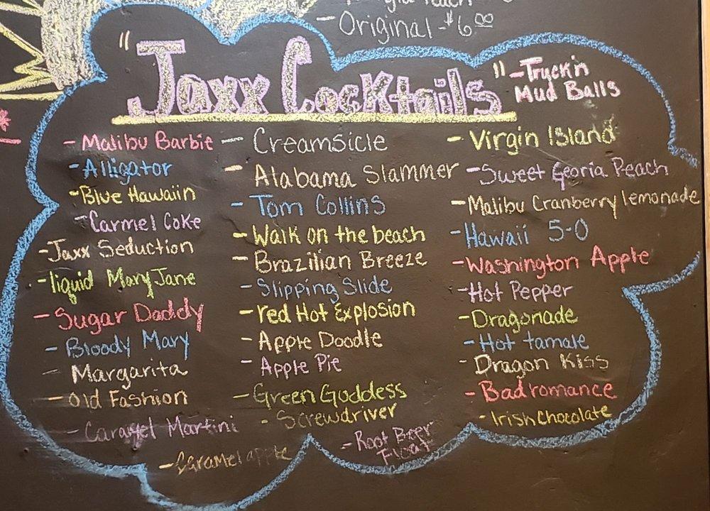Menu at Jaxx Burgers restaurant, Paris