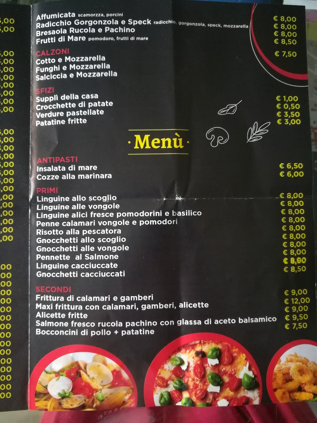 Speisekarte von Princi...pizza, Principina a Mare