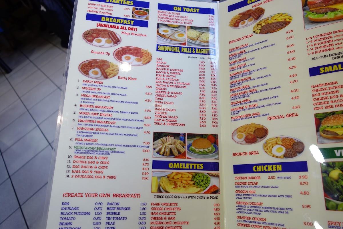 Menu at Super Chef restaurant, Wembley, 436 Greenford Rd