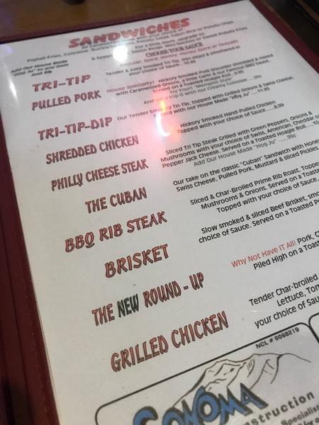 Menu at The Pig | BBQ & Pub, Winnemucca