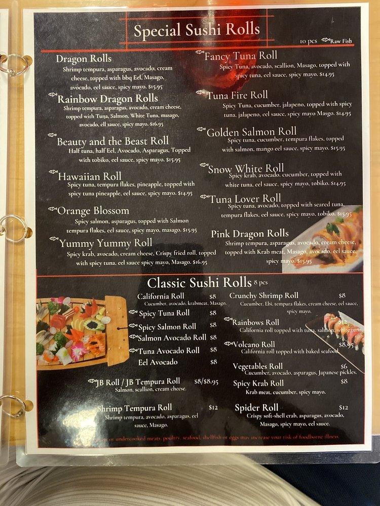 Menu at Elephant Thai Restaurant, South Charleston