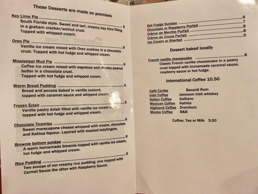 Menu at Ridge Terrace Restaurant-Cocktail Lounge, Queensbury