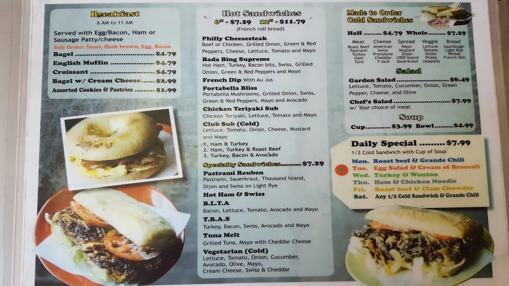 Menu at The Blue Heron cafe, Seattle, Gilman Ave W #27