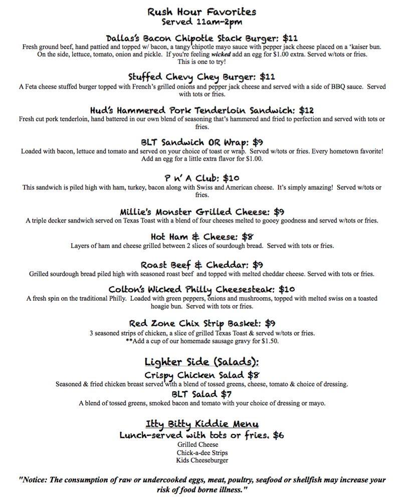 Menu at Wicked Hen Farmhouse restaurant, Springfield