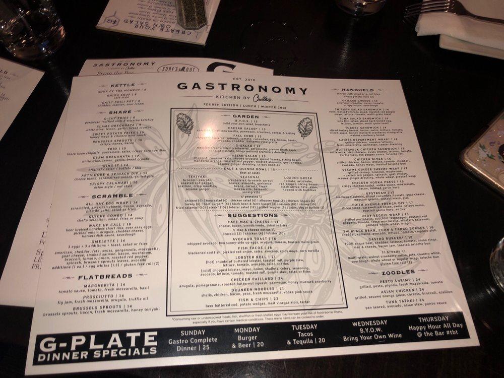 Menu at Gastronomy Restaurant, Huntington Station, 230 Walt Whitman Rd