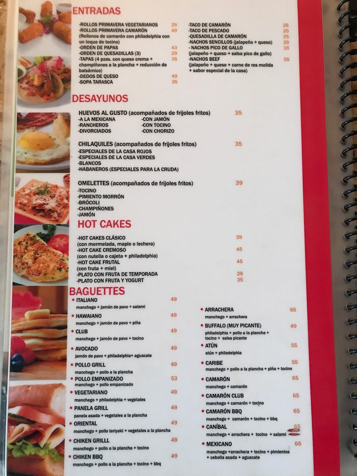 Carta del restaurante Ghundi Sahuayo, Sahuayo del Morelos, Constitución 356