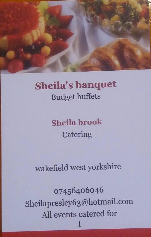 Menu at Sheila's Banquet Budget Buffets, Wakefield