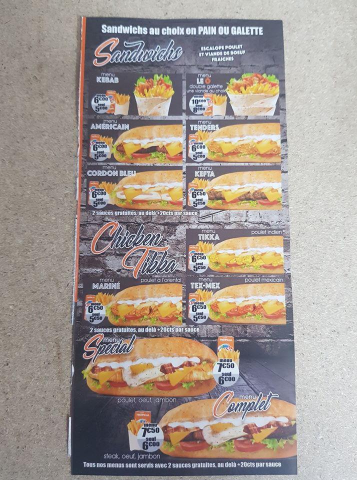 Menu at O Kebab restaurant, Grasse, 39 avenue Sidi Brahim