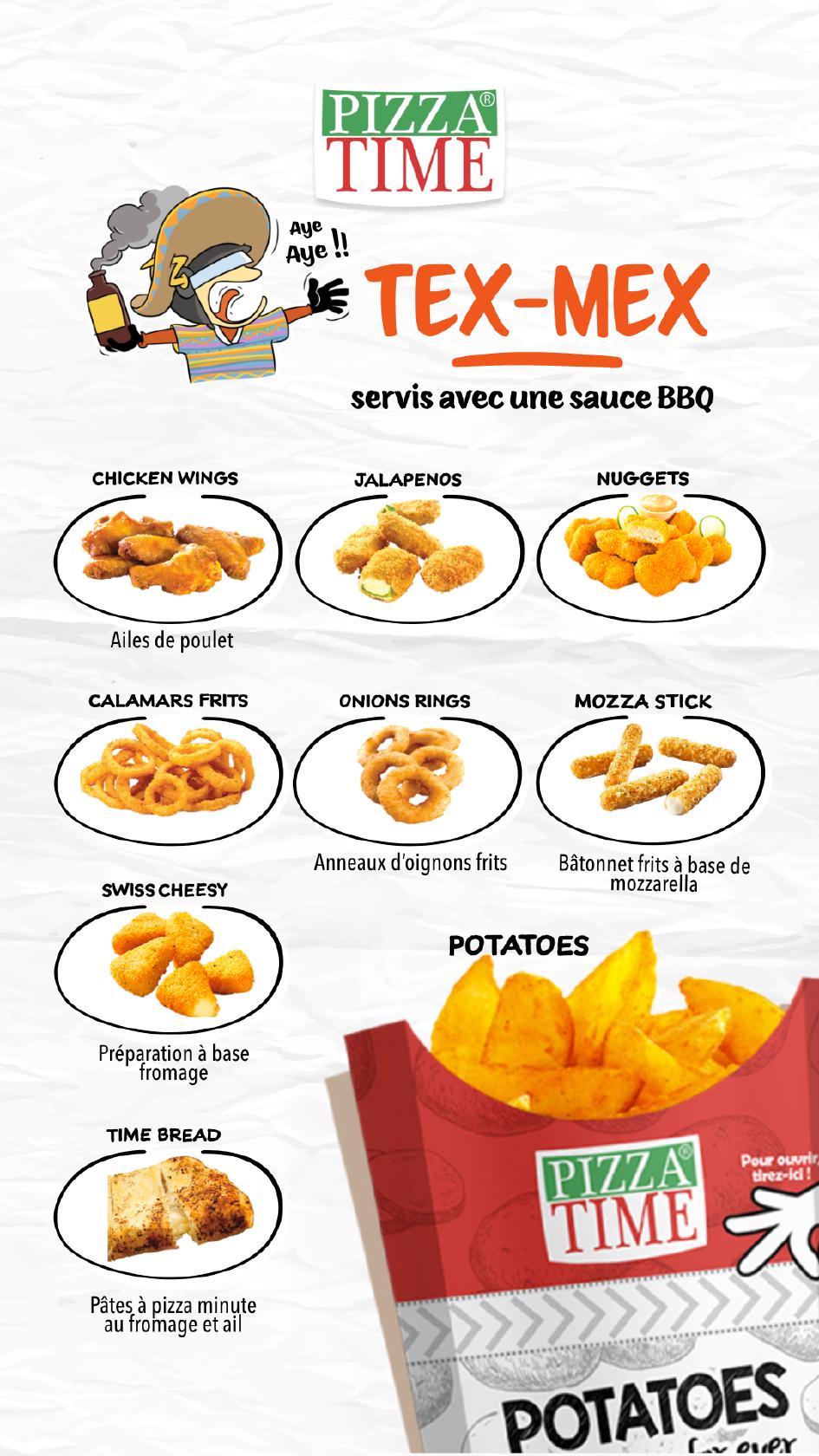 Menu au Pizza Time Clamart restaurant, Clamart