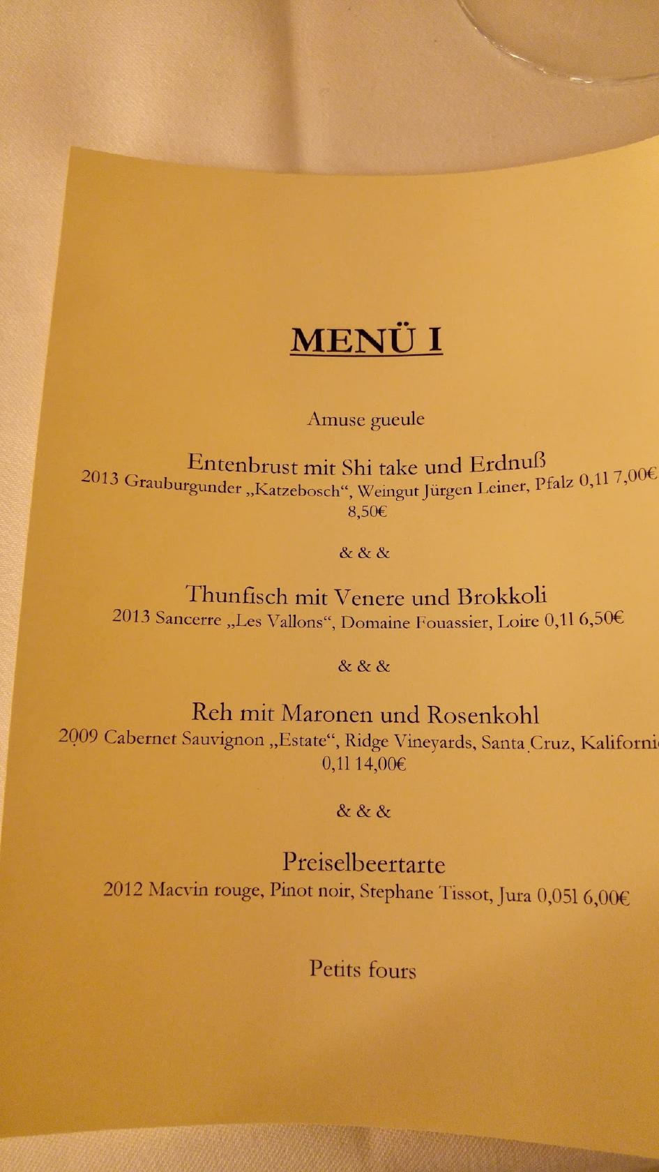 Speisekarte von Wonka Restaurant & Kochwerkstatt, Nürnberg