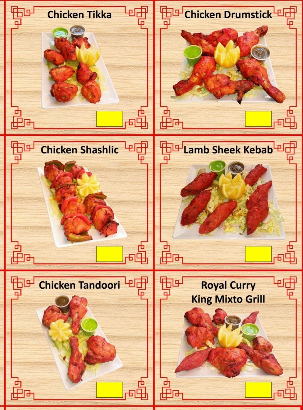 Menu at ROYAL CURRY KING, Lloret de Mar