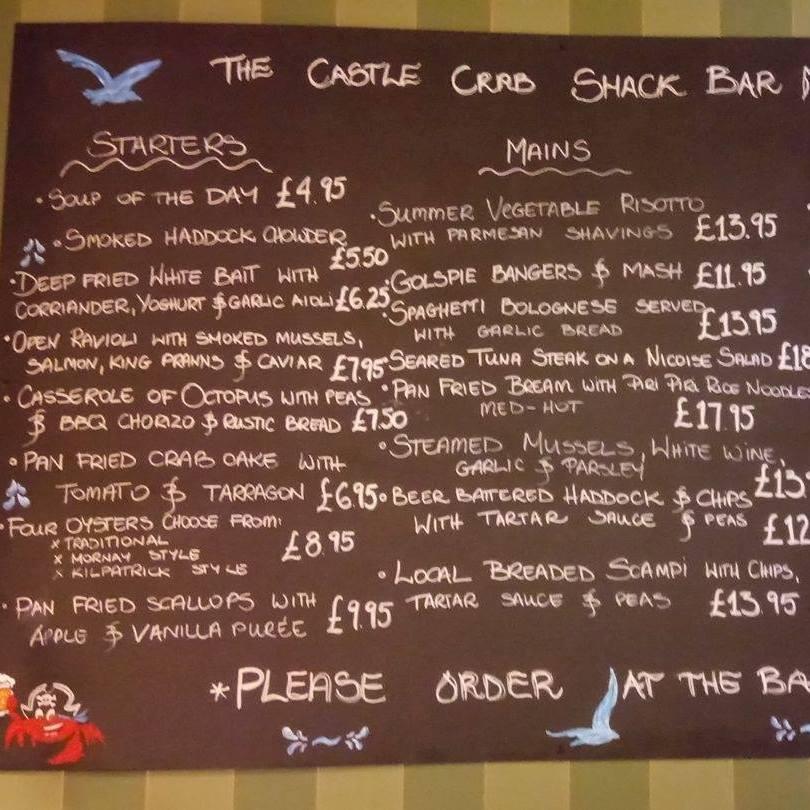 Menu at Mansfield Castle pub & bar, Tain