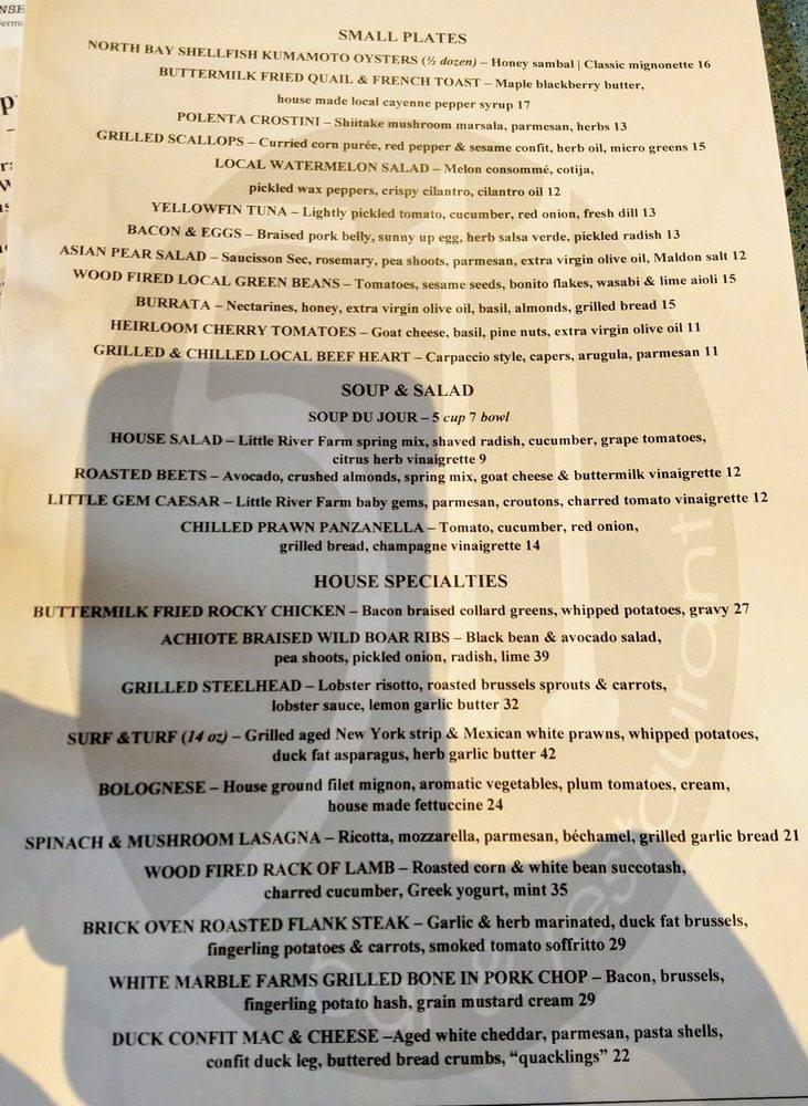 Menu at Five Eleven pub & bar, Eureka